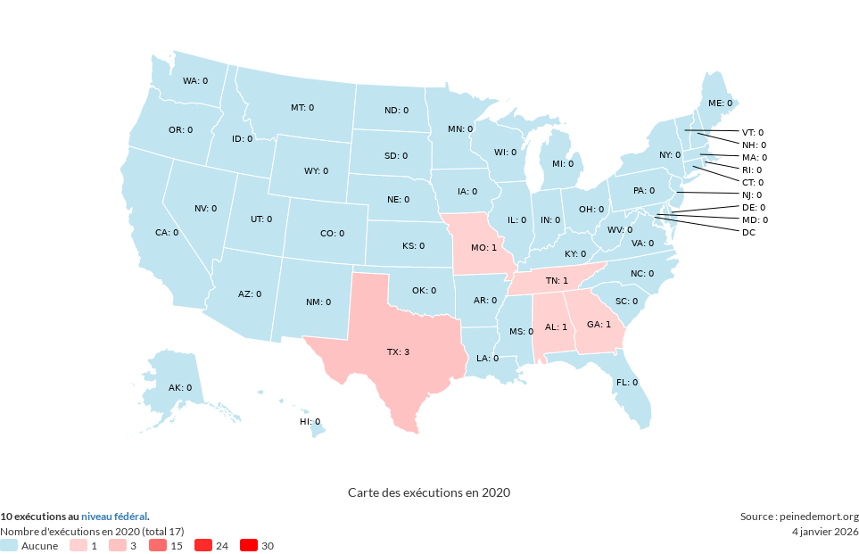 PdM — Les exécutions aux États-Unis en 2020