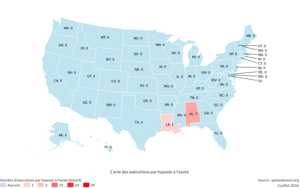 PdM — Les exécutions aux États-Unis depuis 1977