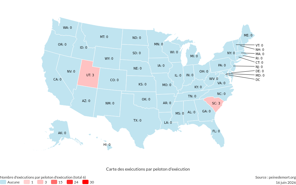 PdM — Les exécutions aux États-Unis depuis 1977